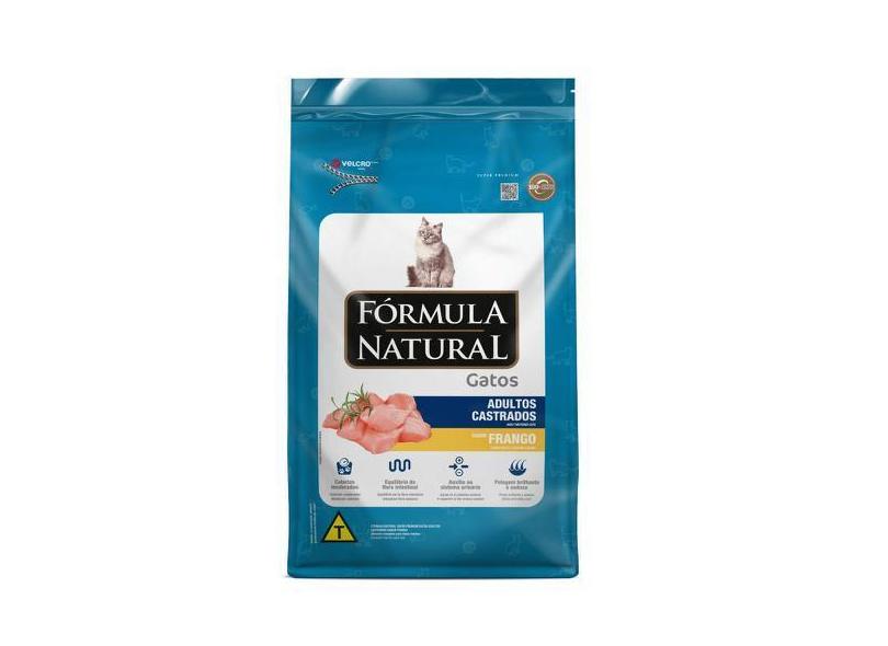 Ração Fórmula Natural Gato Adulto Castrado Sabor Frango 7Kg - Formula ...