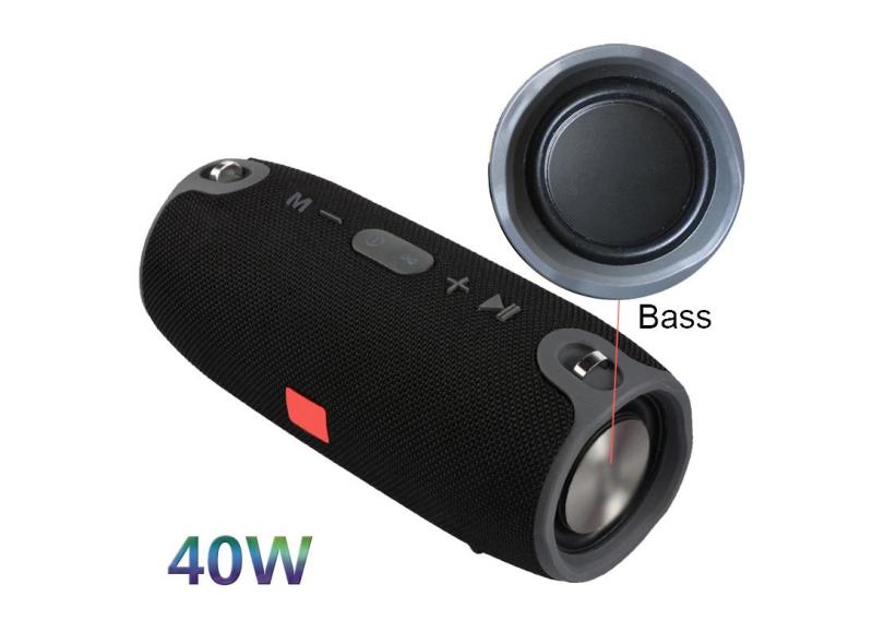 Auto-falante sem fio portátil, 40w de potência, super som estéreo para ...