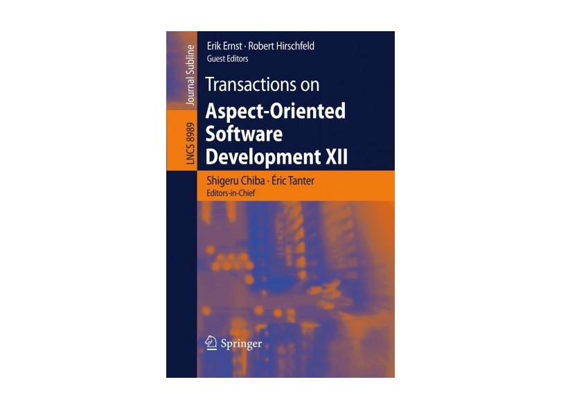Livro Transactions On Aspect Oriented Software Development Xii Transactions On Aspect
