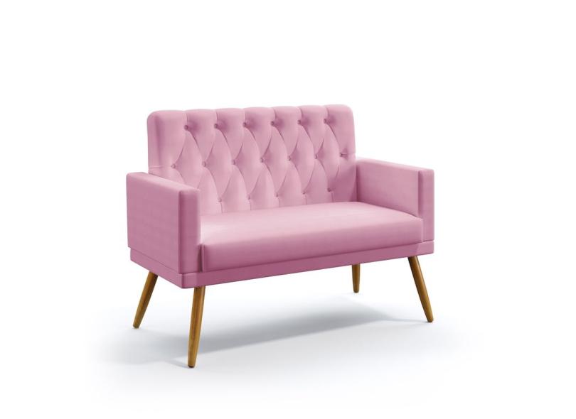 Kit Poltrona Namoradeira e 2 Poltronas Decorativas Estofada Nina Com ...