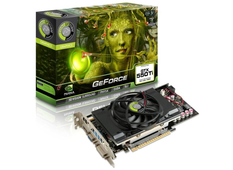 Placa de Video NVIDIA GeForce GTX 550 Ti 1 GB GDDR5 128 Bits Point Of ...