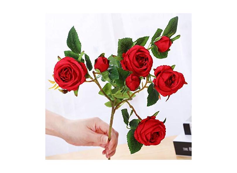 Flores falsas, 7 unidades/conjunto Festival de flores artificiais Ramos ...