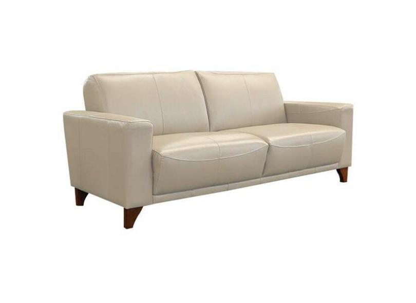 Sof 3 Lugares Sala De Estar Recep o 200cm Russia Couro Bege em Promoção ...