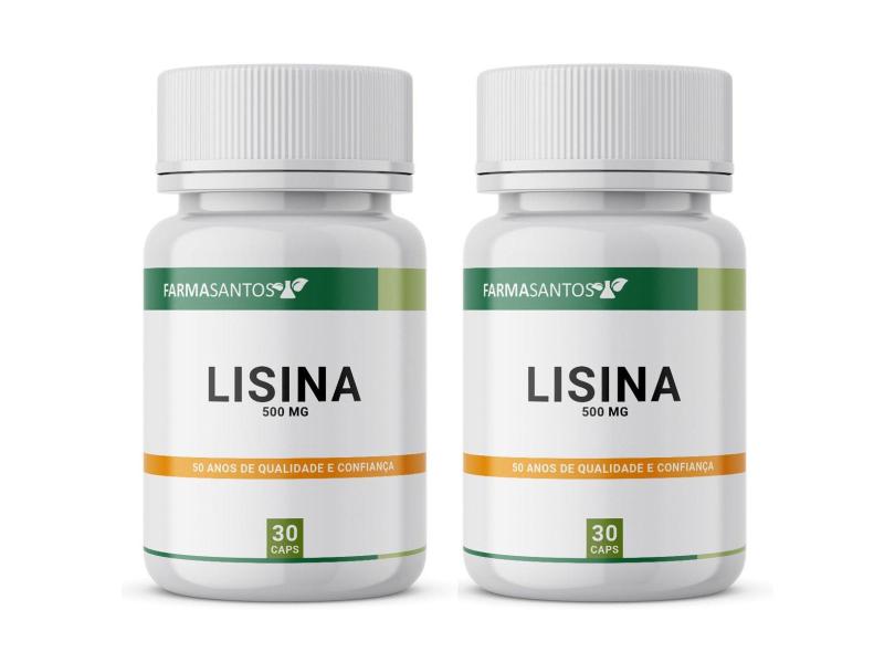 Kit 2 Lisina 500mg 30 Cápsulas com o Melhor Preço é no Zoom
