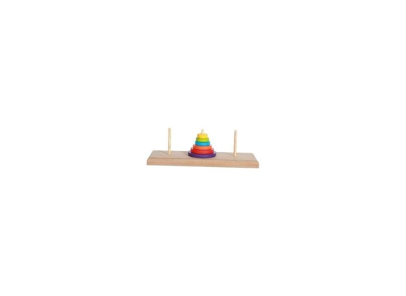 Torre De Hanói Em Madeira Educativo Wood Toy Tower Hanoi com o Melhor ...