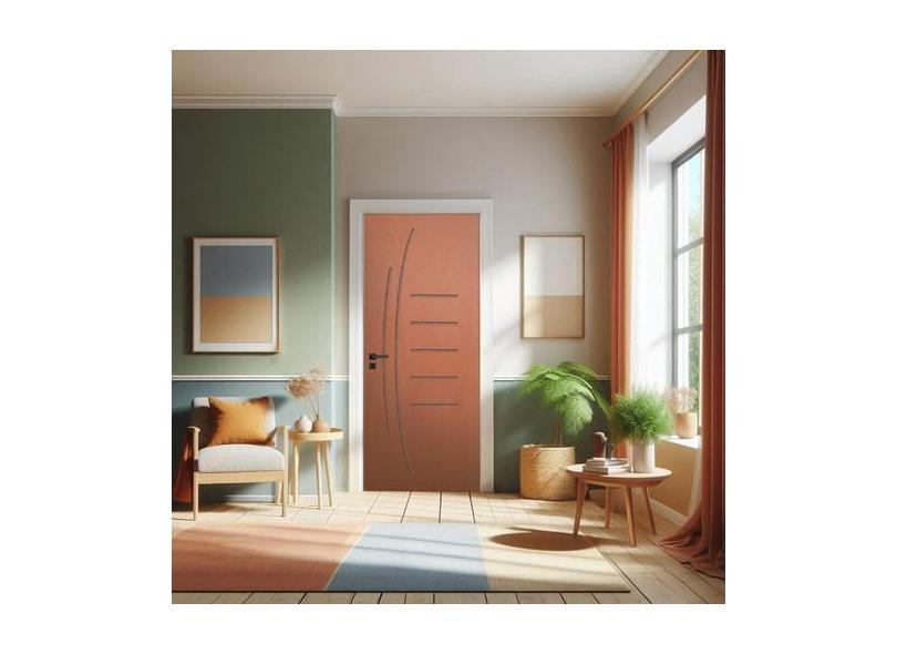 Porta de Madeira Bondoor 210x100cm Friso 12 Jb Portas Angelim com o ...