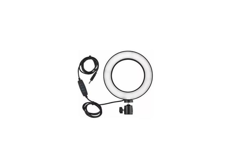 Iluminador LED Ring Light 26 cm com Tripé de chão + LED Ring Light 15 ...