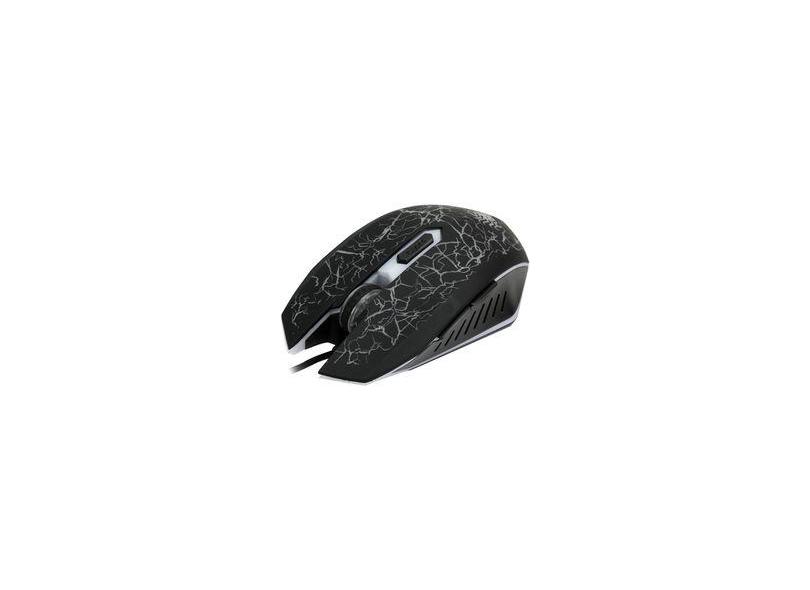 Mouse Gamer Finger Tip Grip Nemesis 6 Botões USB Led 2400dpi com o ...