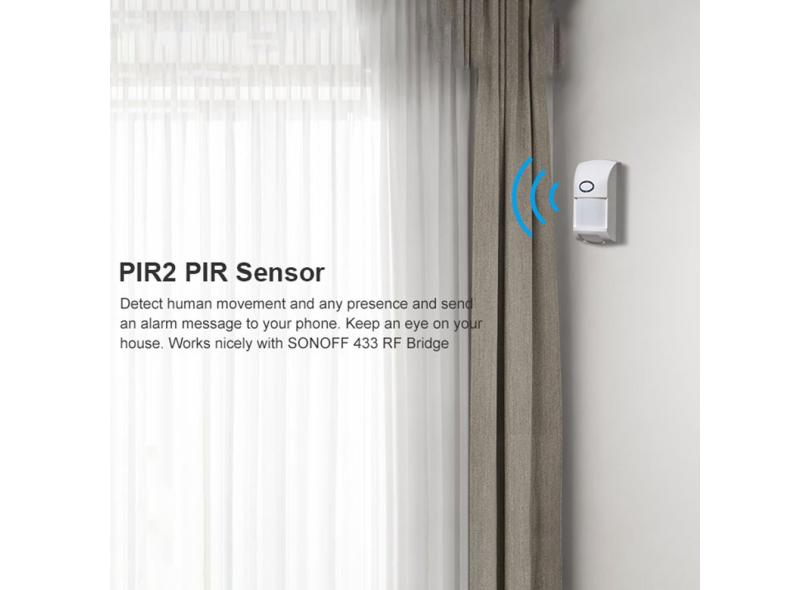 Sonoff Pir2 Rf Pir sensor de movimento detector 433Mhz wi-fi sensor ...