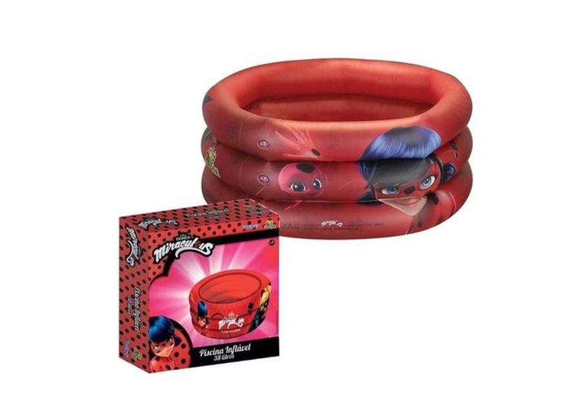 Piscina inflável infantil Miraculous Ladybug 38 Litros em Promoção é no ...