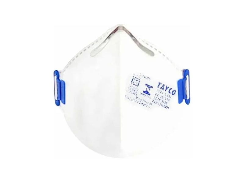 Kit 5 Máscaras PFF2 N95 Tayco Br Proteção Respiratória Selo Ministério ...