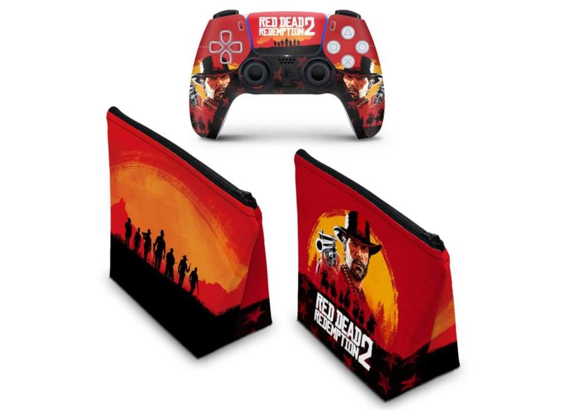 Capa Case e Skin Adesivo PS5 Controle - Red Dead Redemption 2 com o ...