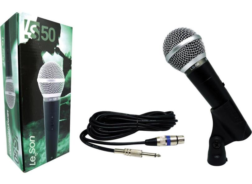 Microfone Com Fio Profissional Ls50 Com Cabo De 5 Metros em Promoção é ...