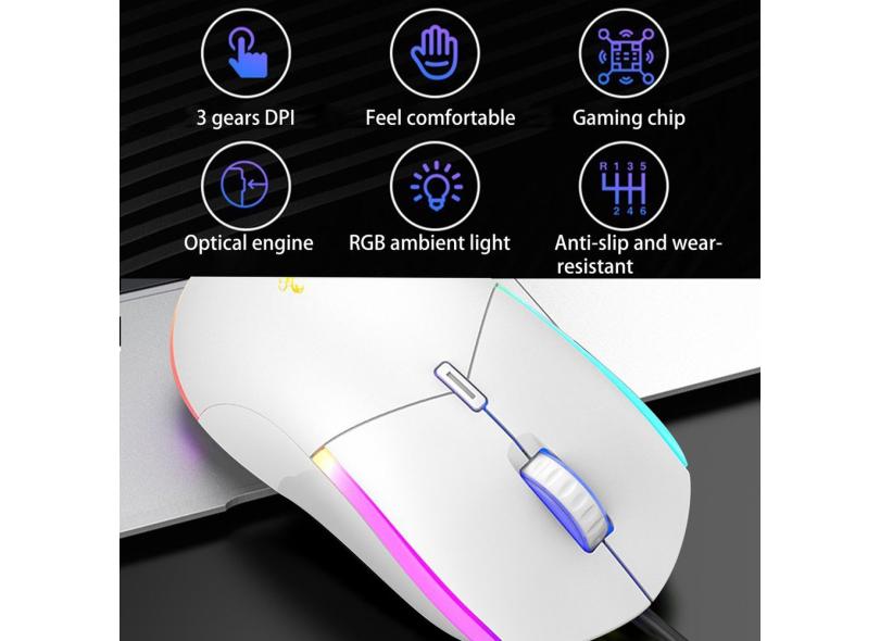 Mouse para jogos com fio de jogo mecânico rgb dedicado Mouse de ...