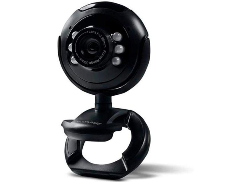 Webcam Multilaser WC045 Plug and Play 16MP Nightvision Mic Usb com o ...