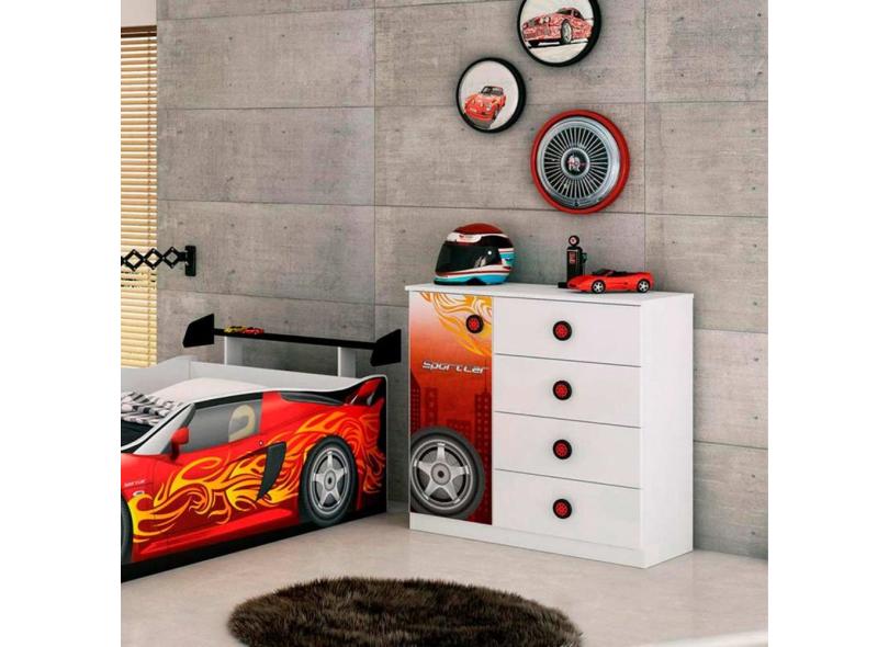 Cômoda Cômoda Sport Cars - Estrela com o Melhor Preço é no Zoom