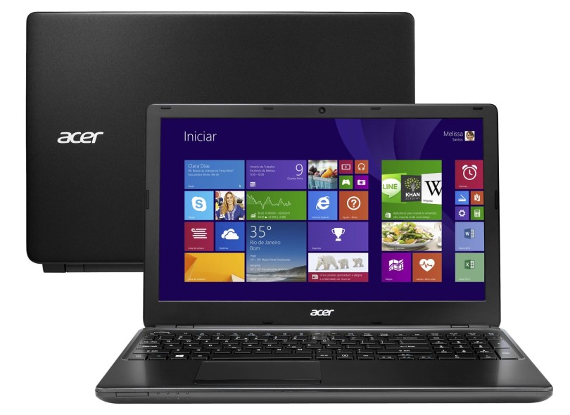 Notebook Acer Aspire E1 Intel Celeron N2820 4GB de RAM HD 500 GB LED 15 ...