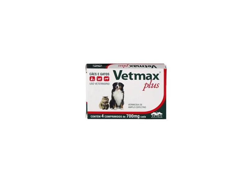 Kit 5 X Vetmax Plus 700Mg C4 Comp com o Melhor Preço é no Zoom