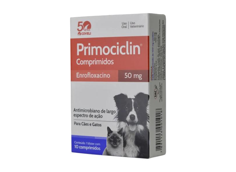 Primociclin 50mg Antimicrobiano c/ 10 Comprimidos com o Melhor Preço é ...