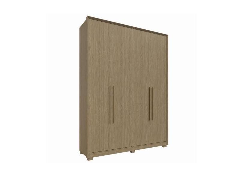 Guarda Roupa Com 4 Portas Itaparica Mdf Móveis Rimo Marrom em Promoção ...