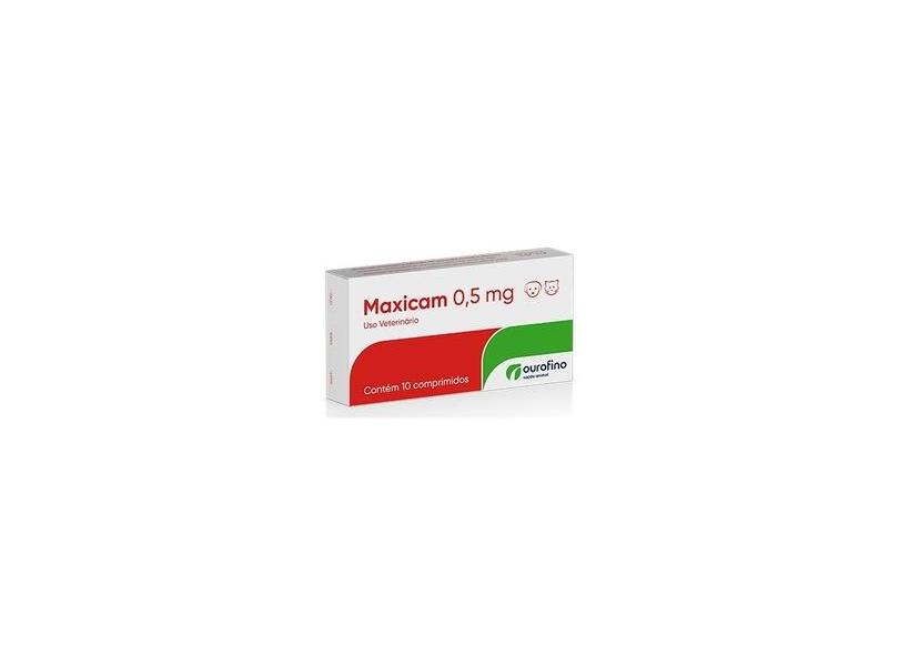 Maxicam 0,5 mg Anti-inflamatório cães e gatos 10 comprimidos com o ...