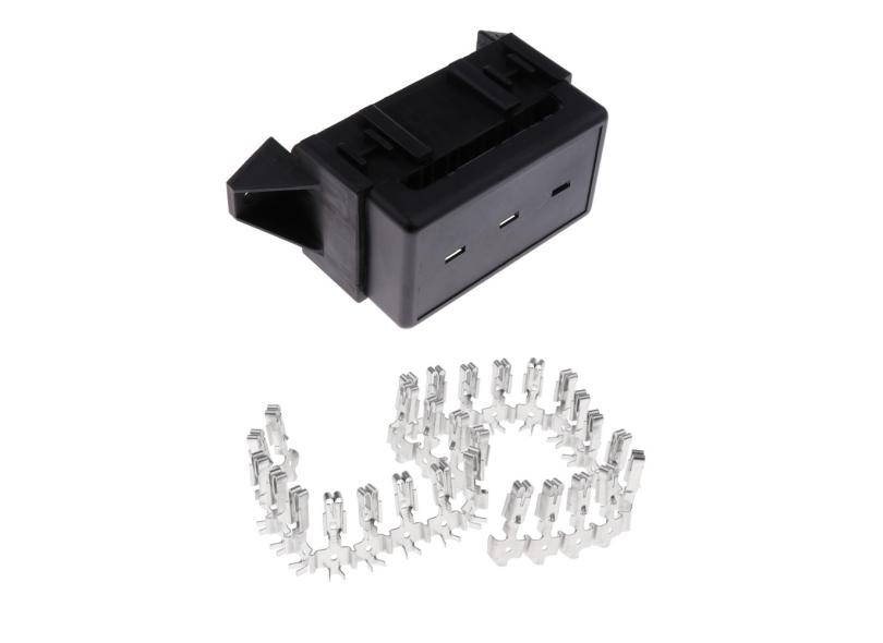 Motocicleta Do Carro 14 Way Médio Relé Fusível Caixa Titular Montagem ...