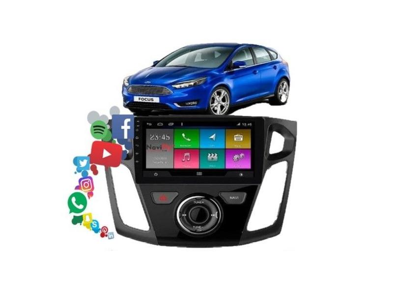 Central Multimídia Ford Focus Tv Digital Gps Wifi 14 à 2019 com o ...