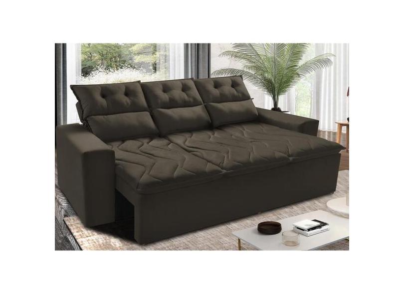 Sof 3 Lugares Retr til E Reclin vel 2,00m Cama Inbox Smal Co com o ...