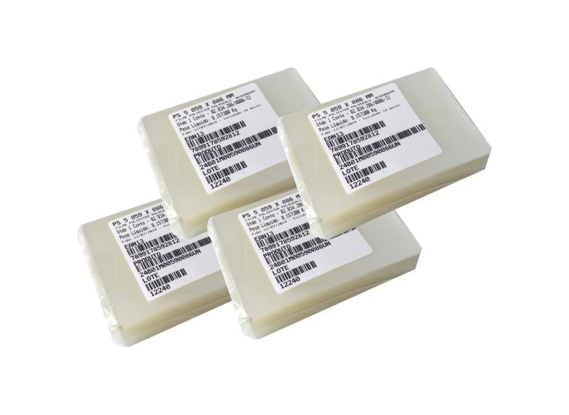 Plástico para Plastificação Polaseal Tamanho 59X86mm 125 Mícron Pacote ...