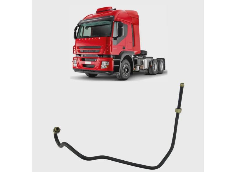 Tubo diesel bomba alimentadora p/ cabeçote iveco novo stralis/novo ...