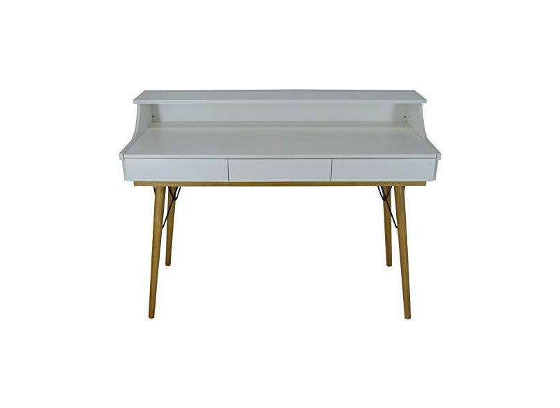 Escrivaninha Mesa Penteadeira Retrô Escritório Computador MDF ...