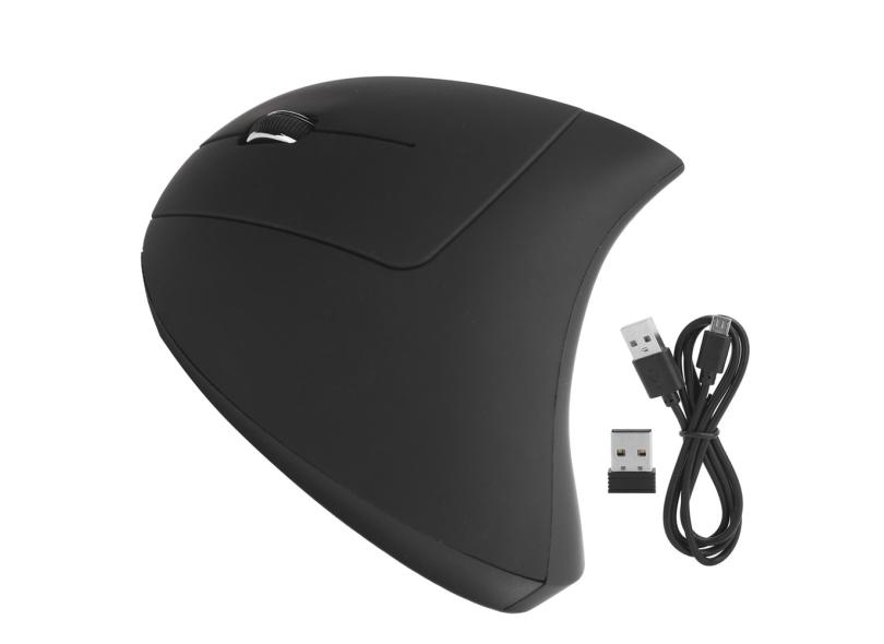 Mouse sem fio esquerdo vertical ergonômico 800/1200 / 1600DPI óptico ...