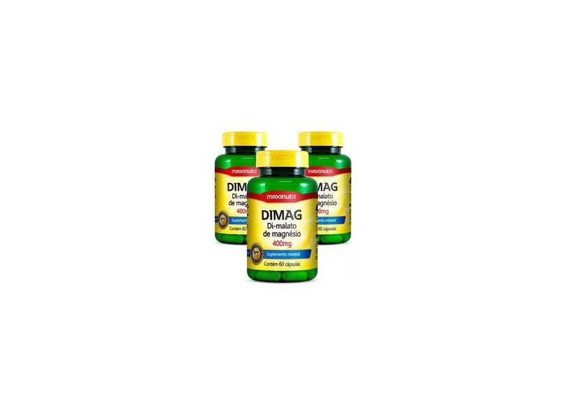 Dimag Di-malato de magnésio - 3x 60 cápsulas - Maxinutri com o Melhor ...