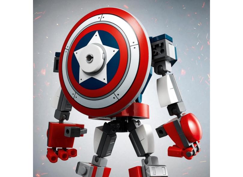 Lego Marvel Avengers Armadura Robo Do Capitao America 76168 com o ...