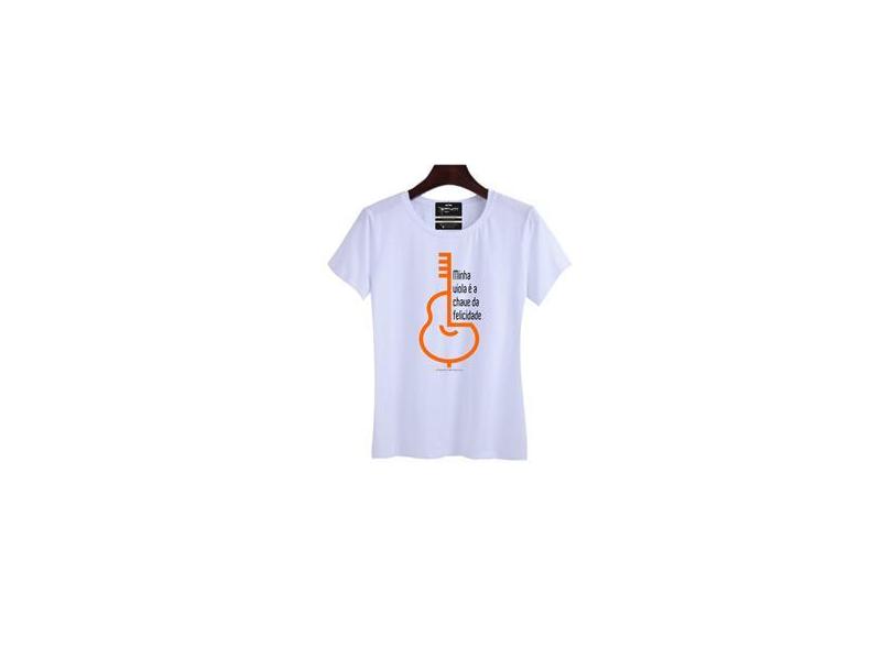 Camiseta minha viola é a chave da minha felicidade feminina com o ...