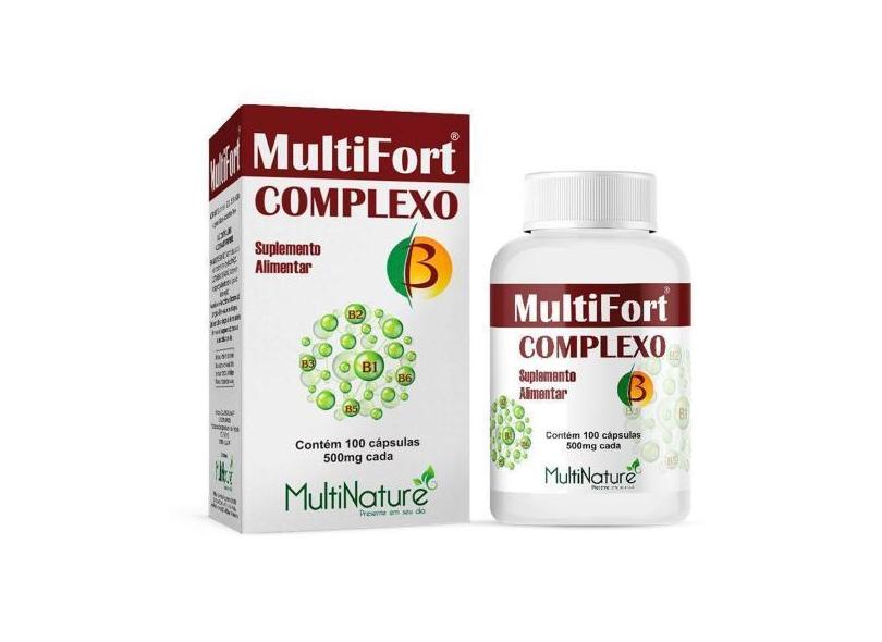 Vitamina Complexo B 500Mg 100 Cáps. Multifort com o Melhor Preço é no Zoom