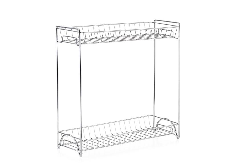 2-Tier Spice Rack De Pé Rack de Cozinha Banheiro Organizador De ...