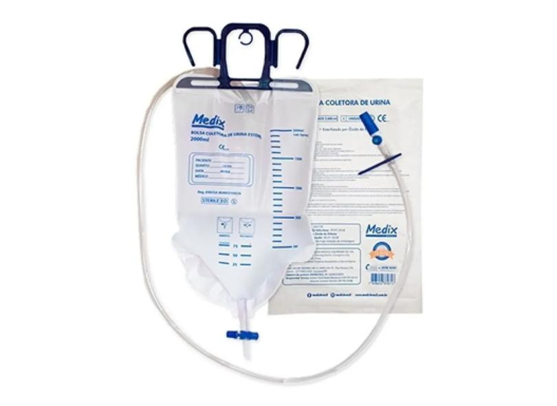 Coletor de Urina Sistema Fechado 2 Litros - Medix com o Melhor Preço é ...