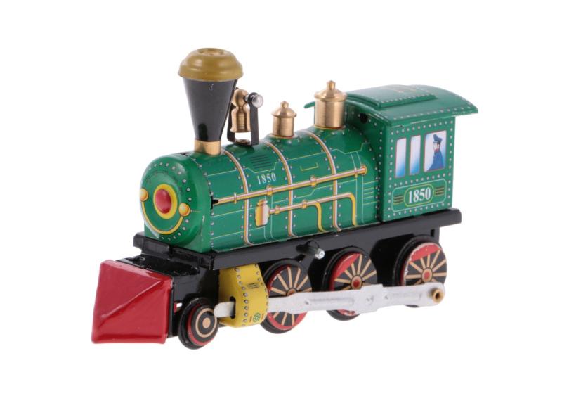 Modelo De Locomotiva Vintage Wind-up Clockwork Tin Toy Collectible Gift ...