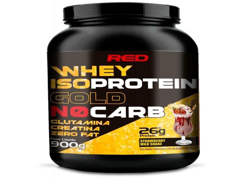 Suplemento Whey Isoprotein Gold Zero Carbo Red Series 900g De Morango ...