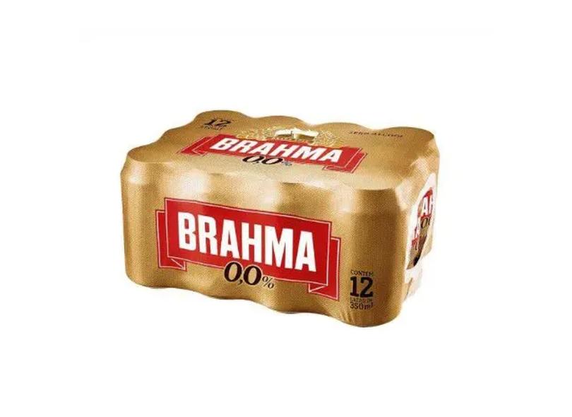 Cerveja Brahma Zero Lata - 350ml - Pack com 12 unidades com o Melhor ...