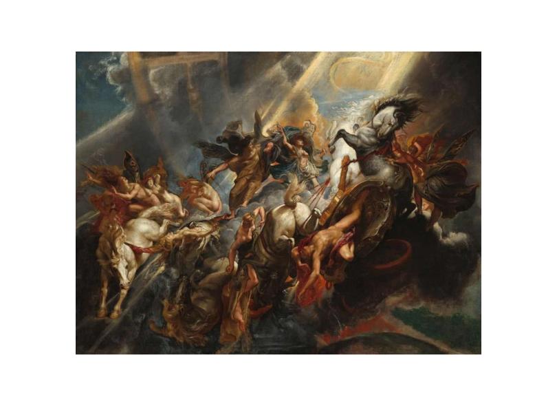 A Queda de Fáeton - Peter Paul Rubens - 50x67 - Tela Canvas Para Quadro ...