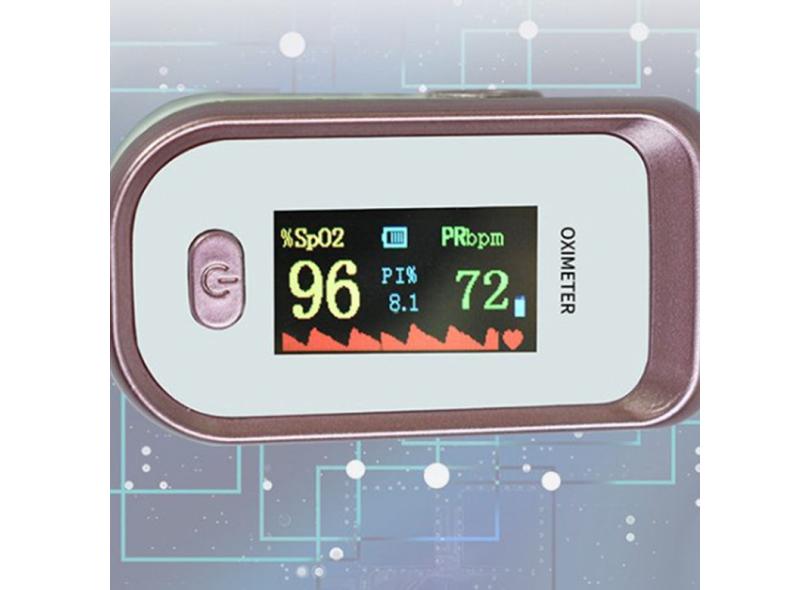 Oxímetro de Pulso Saturação Monitores de oxigênio portátil Sensor ...
