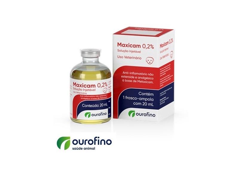 Maxicam 2% Anti-inflamatório Ourofino Frasco 20ml com o Melhor Preço é ...