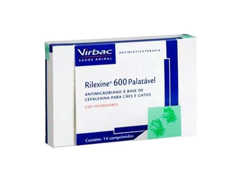 Rilexine 600mg - Caixa Com 14 Comprimidos com o Melhor Preço é no Zoom