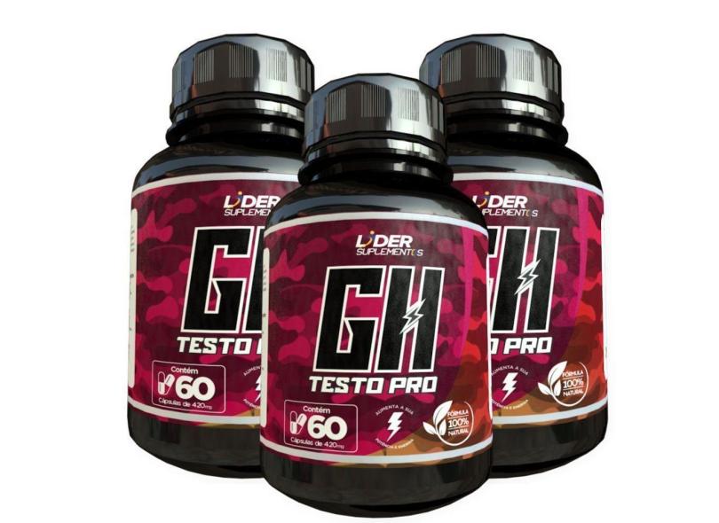 Gh Testo Pro - 60 Cápsulas De 500Mg Kit Com 3 Potes em Promoção é no ...
