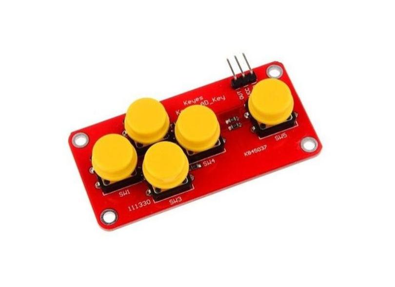Mini Teclado Keypad Com 5 Botões Adkeypad Para Arduino C Nf Em Promoção