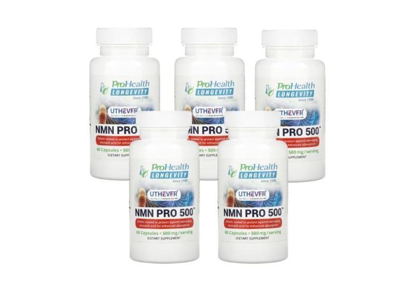 5X Prohealth Longevity, Nmn Pro 500, 500 Mg, 60 Cápsulas com o Melhor ...