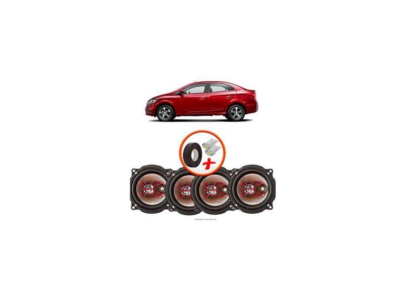 Kit Alto Falante Bravox Fiat Prisma até 2010 5x5" B3X50X 200W RMS 4 ...