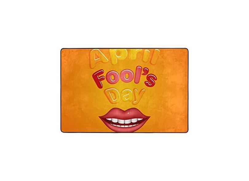 U LIFE Welcome Cute April Fools Day Capacho de palhaço tapete de área ...